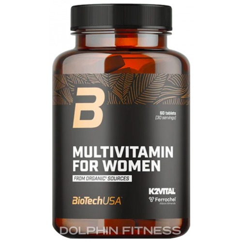 BioTechUSA Multivitamin For Women From Organic Sources 60 Tablets
