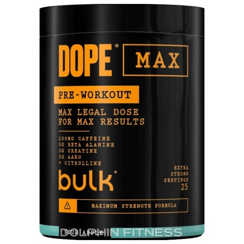 Bulk Dope Max Pre-Workout 25 Servings Sour Apple