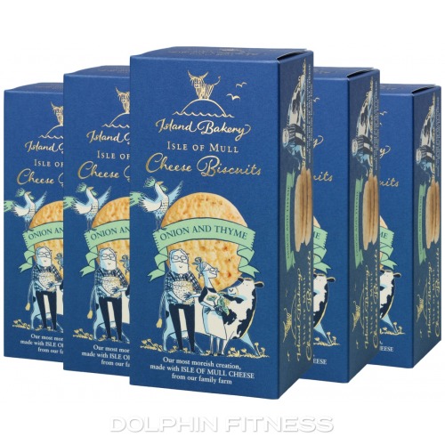 Island Bakery Cheese Biscuits Onion & Thyme 12 x 100g