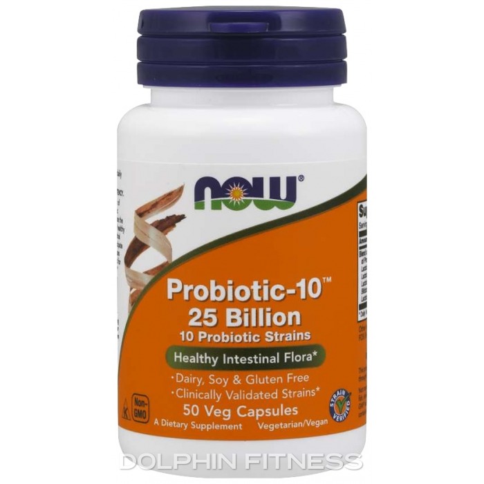 NOW Probiotic-10 25 Billion 50 Veg Capsules