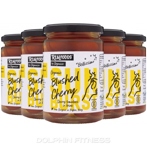 Realfoods by Organico Cherry Tomatoes in Brine 12 x 370g