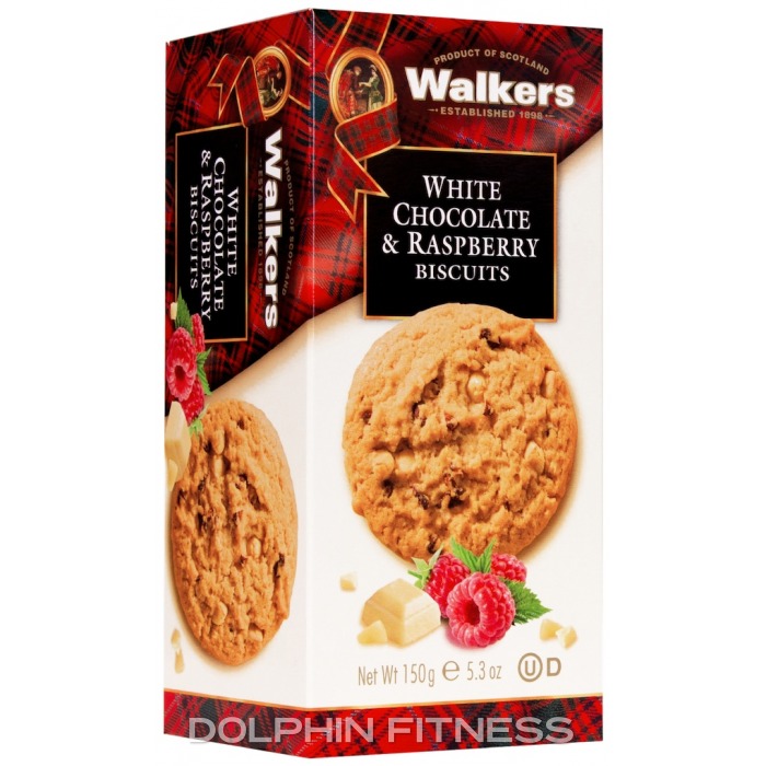 Walkers White Chocolate & Raspberry Biscuits 1 x 150g