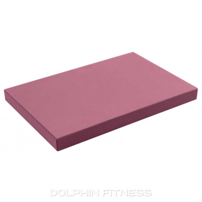 Fitness Mad EVA Foam Half Yoga Block Burgundy