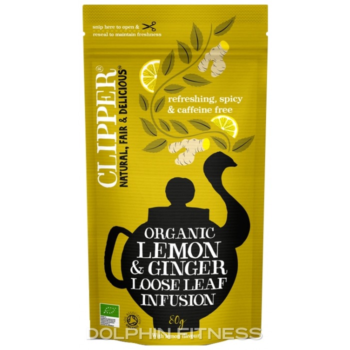 Clipper Organic Lemon Ginger Infusion Loose Leaf Tea 1 x 80g