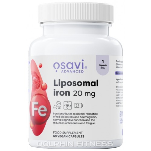 Osavi Liposomal Iron 20 mg 60 Vegan Capsules