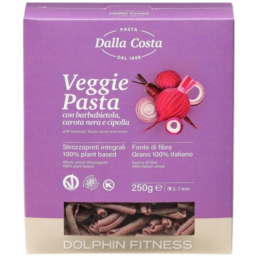 Dalla Costa Veggie Pasta with Beetroot Black Carrot and Onion 1 x 250g