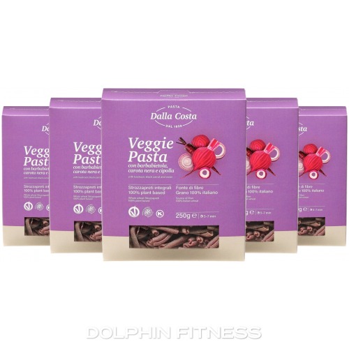 Dalla Costa Veggie Pasta with Beetroot Black Carrot and Onion 8 x 250g