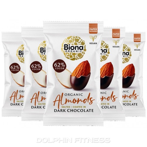 Biona Organic Dark Chocolate Coated Almonds 10 x 30g