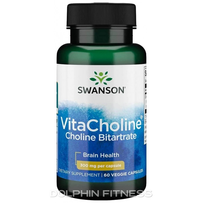 Swanson VitaCholine Choline Bitartrate 300 mg 60 Veggie Capsules
