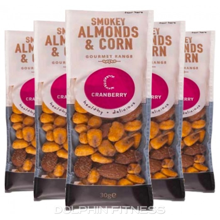 Cranberry Smokey Almonds & Corn Snack Shot 24 x 30g