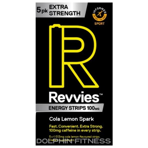 Revvies Energy Strips Extra Strength 100mg of Caffeine 1 x 5 Pack