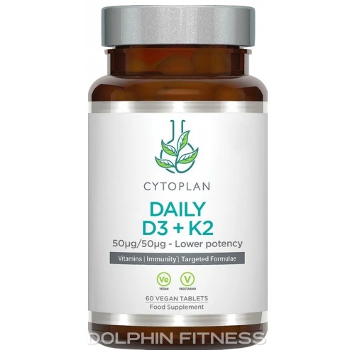 Cytoplan Daily D3 + K2 60 Vegan Tablets