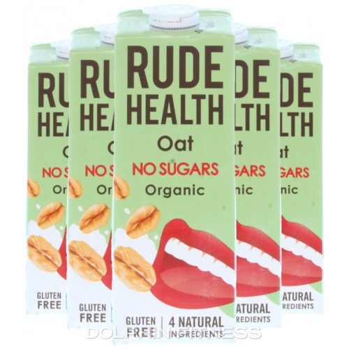 Rude Health No Sugars Oat 6 x 1L