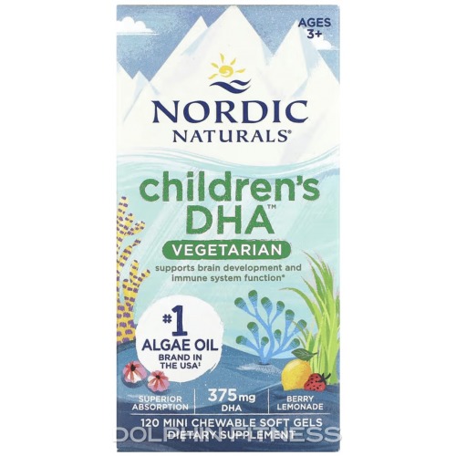 Nordic Naturals Children's DHA Vegetarian 120 Softgels