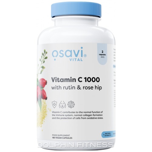 Osavi Vitamin C1000 with Rutin & Rose Hip 180 Vegan Capsules