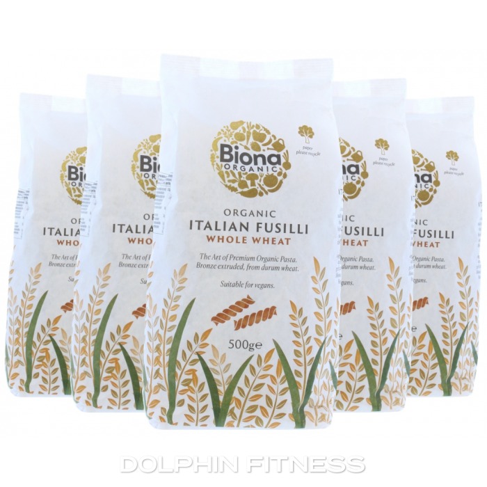 Biona Organic Italian Pasta Wholegrain Fusilli 12 x 500g