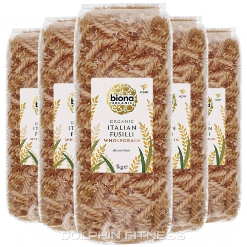 Biona Organic Italian Pasta Wholegrain Fusilli 7 x 1 kg