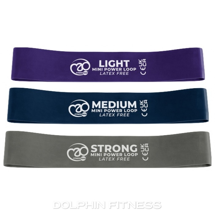 Fitness Mad Latex Free Mini Power Loop Set of 3