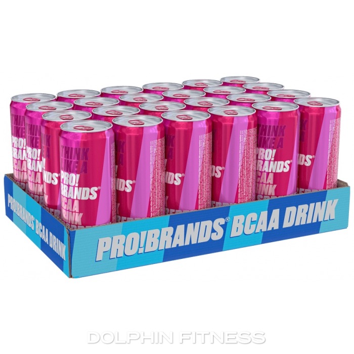Pro!Brands BCAA Drink (24 Cans) Raspberry