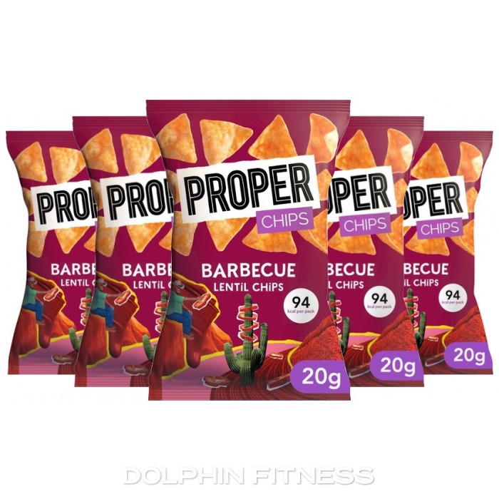 Proper Properchips Barbecue Lentil Chips 24 x 20g