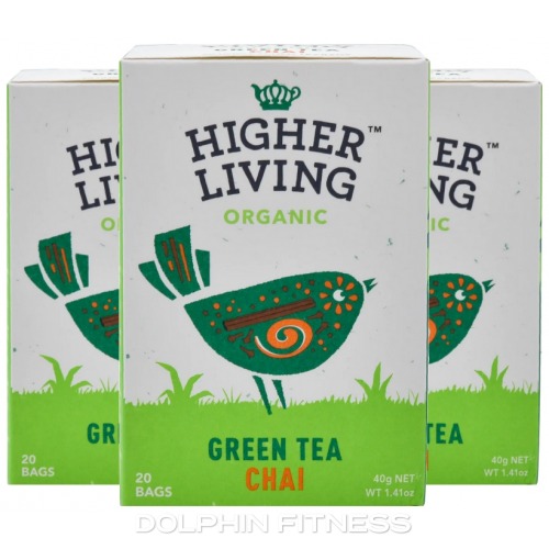 Higher Living Green Tea Chai 4 x 20 Teabags