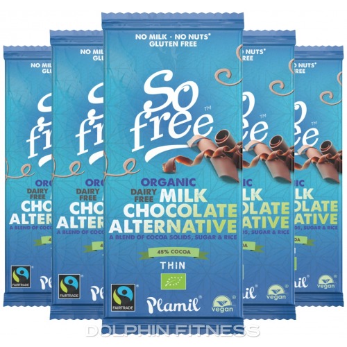 Plamil Vegan Smooth Organic Cocoa & Rice Chocolate 12 x 80g