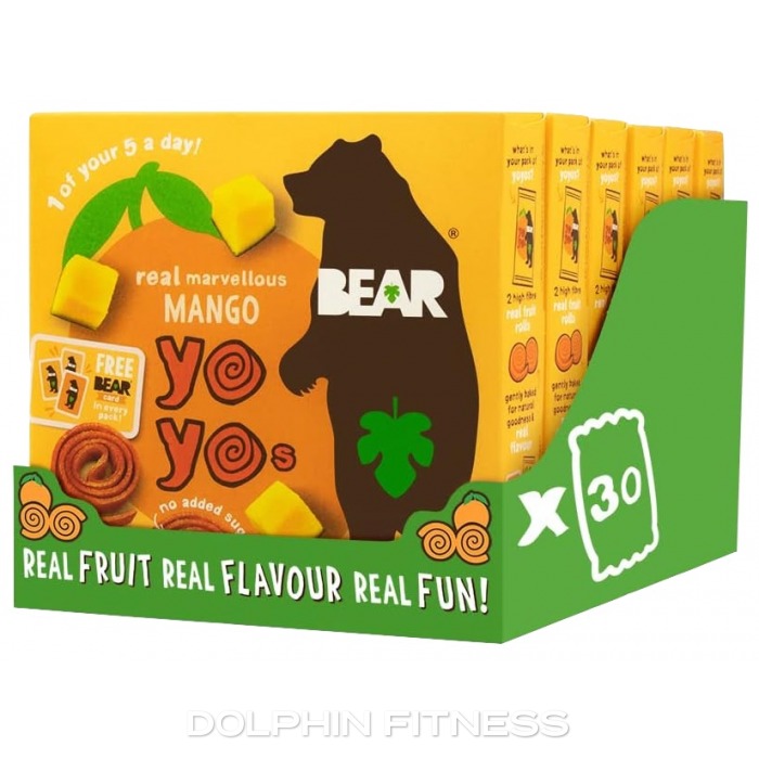 Bear Yoyo's Mango Fruit Rolls 6 x 5 x 20g