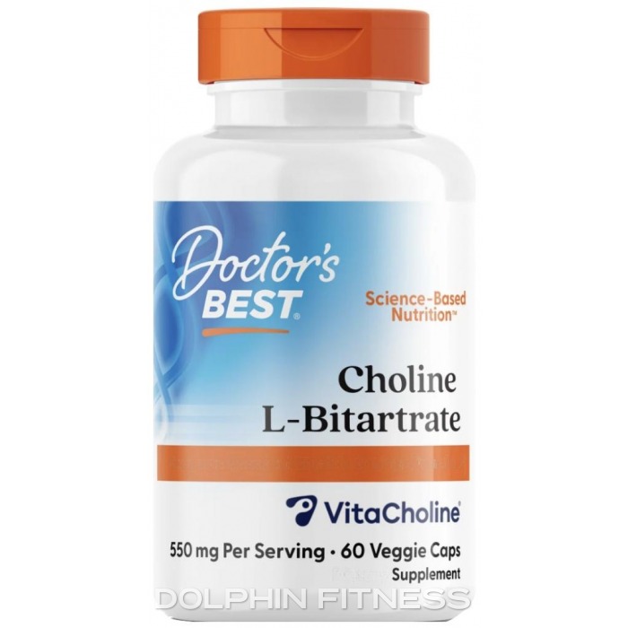 Doctor's Best Choline L-Bitartrate 550 mg 60 Veggie Caps