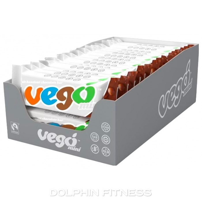 Vego Mini Whole Hazelnut Chocolate Bar 20 Bars