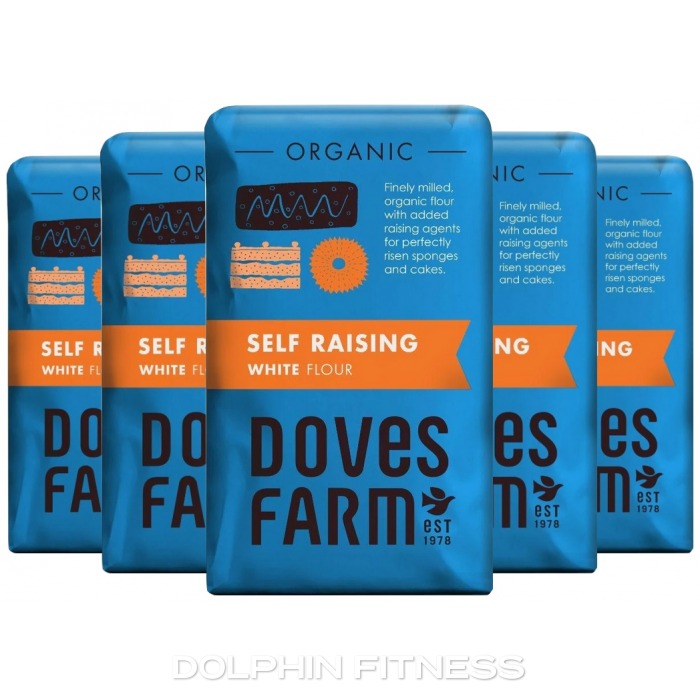 Doves Farm Organic Self Raising White Flour 5 x 1 kg