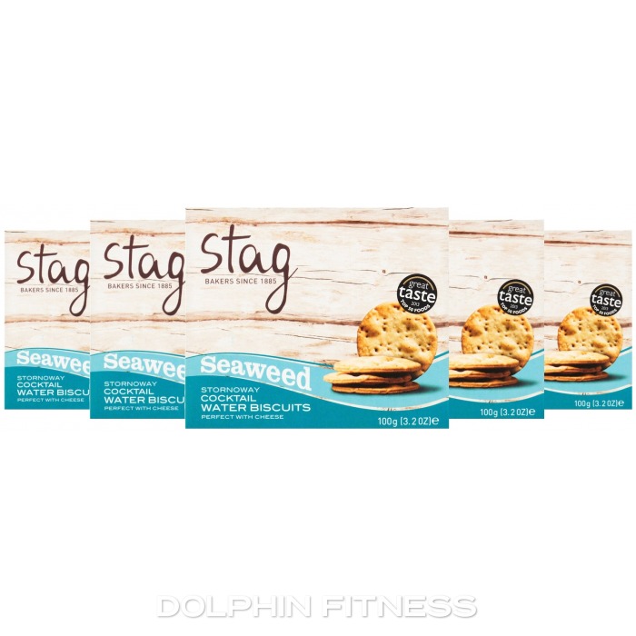 Stag Seaweed Stornoway Coctail Water Biscuits 12 x 100g