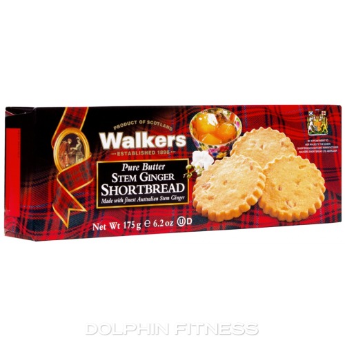 Walkers Pure Butter Stem Ginger Shortbread 1 x 175g