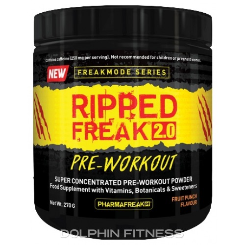 PharmaFreak Ripped Freak 2.0 Pre-Workout (45 Servings) Best Before 30 ...