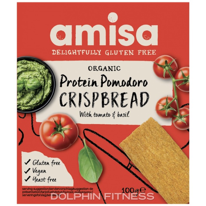 Amisa Organic Protein Pomodoro Crispbread 1 x 100g
