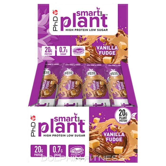 PhD Smart Plant Bar (12 Bars) Vanilla Fudge
