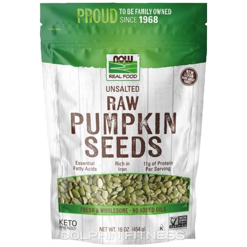 NOW Real Food Raw Pumpkin Seeds 454g