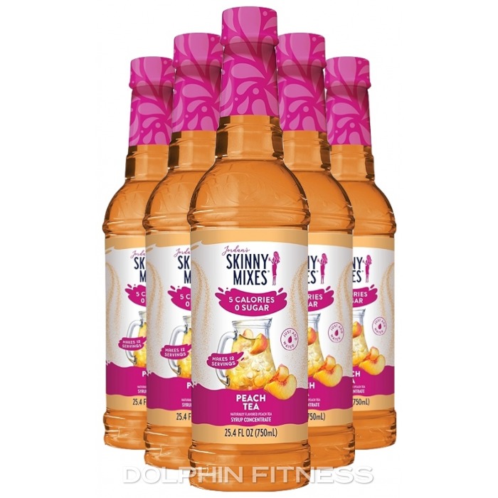Jordan's Skinny Syrups Peach Tea Syrup Concentrate 6 x 750 ml