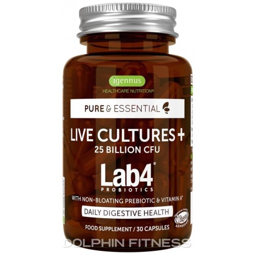 Igennus Live Cultures+ Lab4 Probiotics 30 Capsules