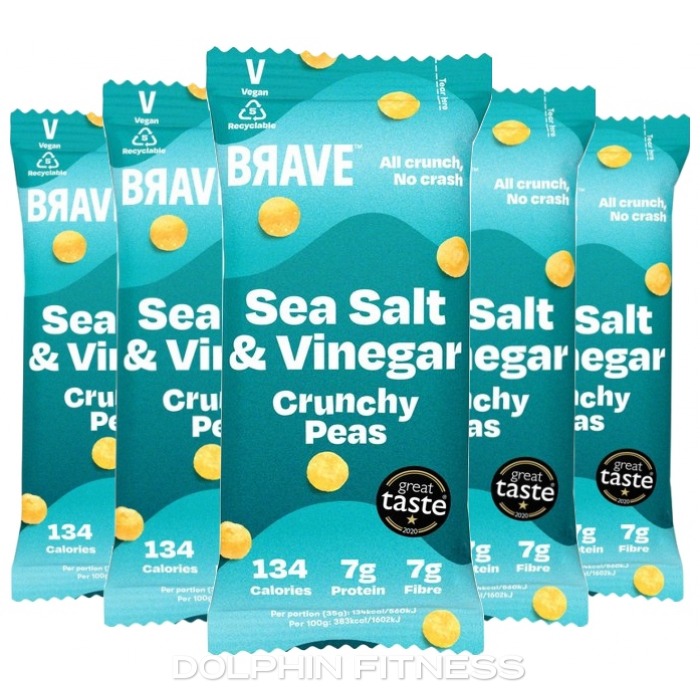 Brave Foods Sea Salt & Vinegar Crunchy Peas 12 x 35g