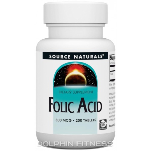 Source Naturals Folic Acid 800 mcg 200 Tablets