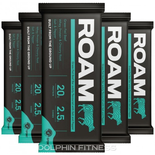 Roam Grass-Fed Beef Bar Salt Pepper & Porcini Mushroom 12 x 45g