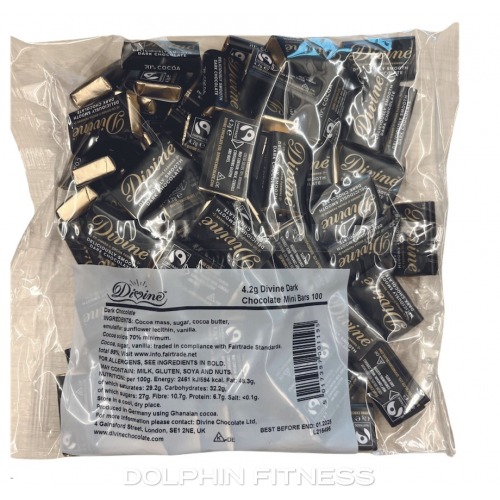 Divine Dark Chocolate Mini Bars 100 x 4.2g