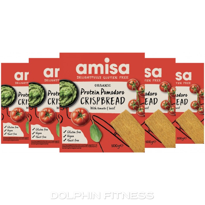 Amisa Organic Protein Pomodoro Crispbread 12 x 100g