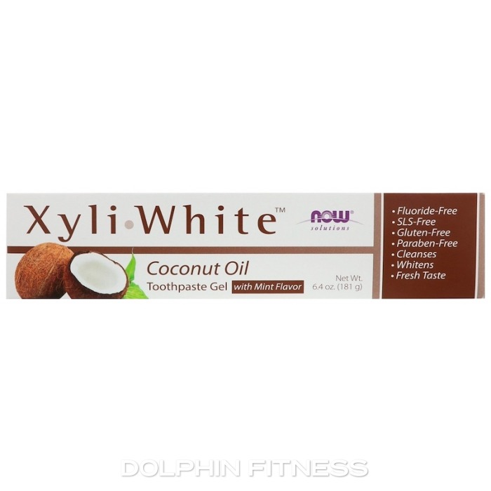 NOW Xyli-White Coconut Oil Toothpaste Gel With Mint Flavor 181g