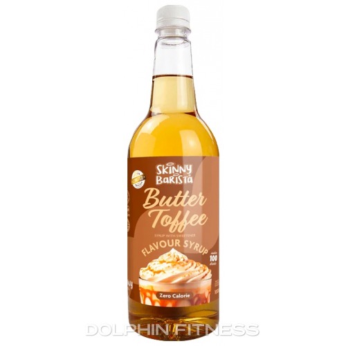 The Skinny Food Co Butter Toffee Coffee Syrup 1L