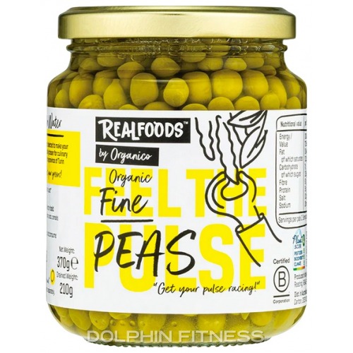 Realfoods by Organico Fine Peas in Water 1 x 370g