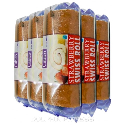 Cabico Strawberry Swiss Roll 6 x 300g