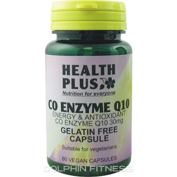 Health Plus Co Enzyme Q10 30 mg 60 Vegan Capsules