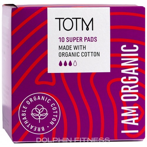 TOTM Organic Pads With Wings 10 Super Pads