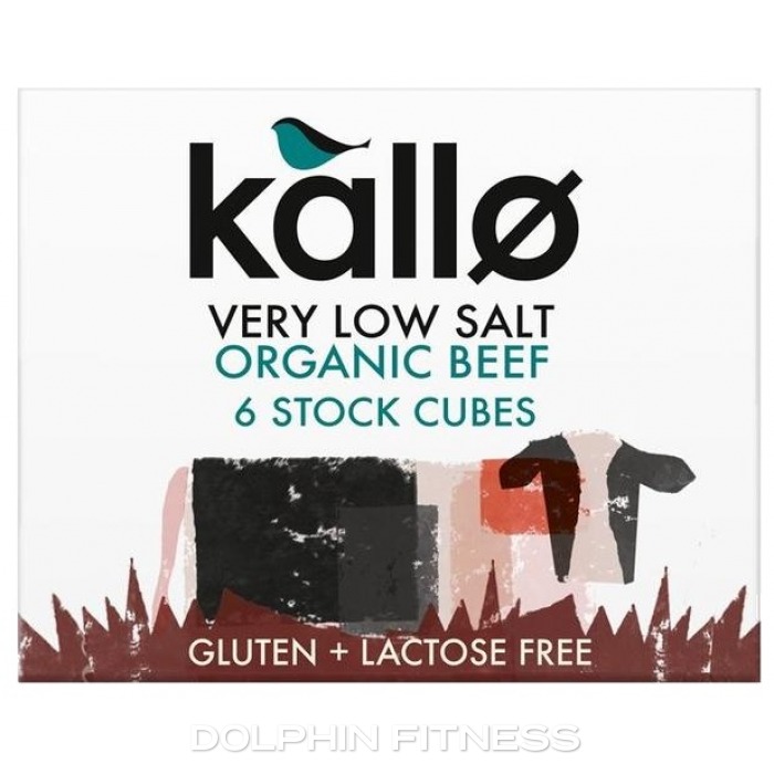 Kallo Organic Beef Very Low Salt Stock Cube 1 x 6 Cubes